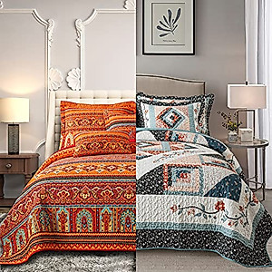 BEDIFANY Clearance Queen Size Quilt,Soft Bedspread Queen Size Lightweight Quilted Coverlets Queen Quilt Bedding Sets for Bed Decorations for All Seasons