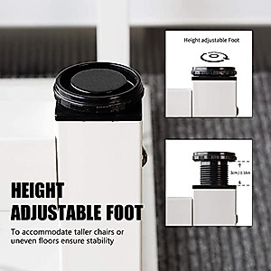 TOPSKY 59" Big Large Computer Office Desk 1.88" Thickness Desktop (White Marble Texture)