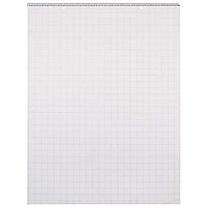School Smart Chart Table Pad, 24 x 32 Inches, 1 Inch Grids, 25 Sheets, White