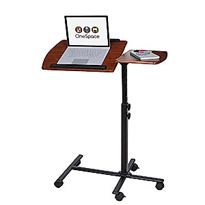 OneSpace Angle and Height Adjustable Laptop Computer, Dual Surface, Cherry Red