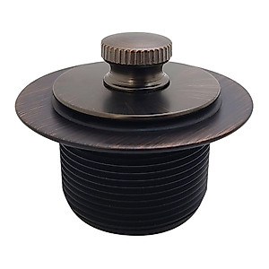 Westbrass D331-12A 1-1/2" NPSM Twist & Close Bathtub Drain Plug, Coarse Thread, Antique Bronze