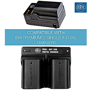 BM Premium 2 LP-E6N Batteries for Canon EOS R, EOS R5, EOS 90D, EOS 60D, EOS 70D, EOS 80D, EOS 5D II, EOS 5D III, EOS 5D IV, EOS 5Ds, EOS 6D, EOS 6D II, EOS 7D, EOS 7D Mark II, C700, XC10, XC15 Camera