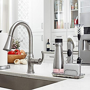 OXO SteeL Bottle Brush,Black,10 In