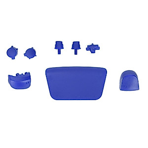 Key Replacement Shell, Transparent Portable Durable Sensitive Buttons Replacement Button Set for PS5 Gamepad Handle Accessories for PS5 Controller(blue)