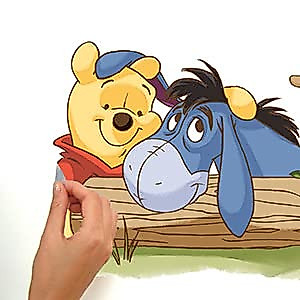RoomMates RMK2553GM Winnie the Pooh and Friends Outdoor Fun Peel and Stick Wall Decal