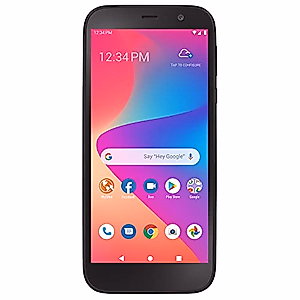 total wireless Blu View 2 (2022) 4G LTE Prepaid Smartphone (Locked) - Black - 32GB - Sim Card Included - CDMA