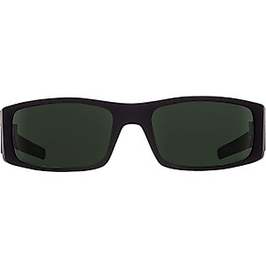 Spy Optic Hielo 670375973864 Polarized Sunglasses, 56 mm (Soft Matte Black/Happy Gray/Green Polar)