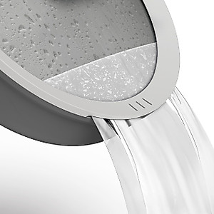 BergHOFF Balance Non-stick Ceramic Saucepan 7", 2.1qt. with Multifunctional Glass Lid, Recycled Aluminum, CeraGreen Non-toxic Coating, Stay-cool Handle, Induction Pan, 100% Sustainable, Moonmist