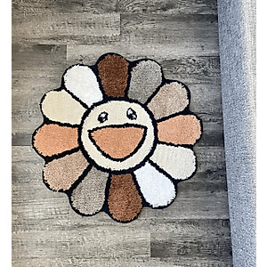 LUXAPE Murakami Rug - Handmade & Premium- 28in (70cm) - Hypebeast Rug - Hypebeast Room Decor - Living Room, Bedroom, Children Room, Door mat - Aesthetic Room Decor - Luxape Rug