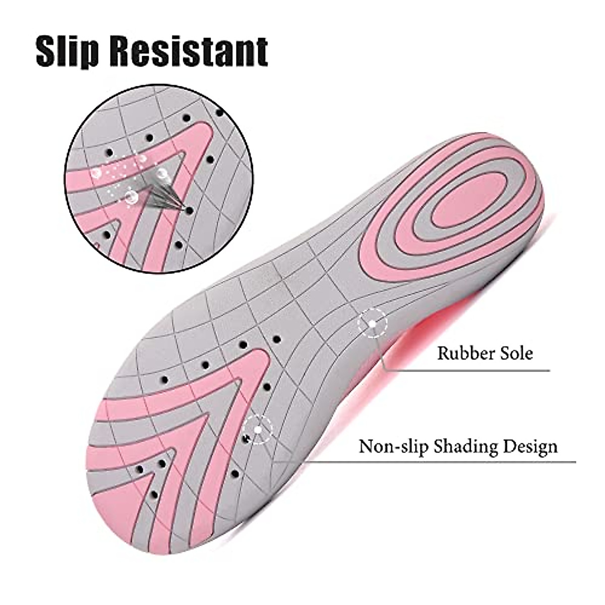 Lightweight Water Shoes for Men Women Aqua Shoes Socks Quick Dry Barefoot Swim Pool Shoes for Surf Diving Yoga Size 7 Women / 6 Men B Pink