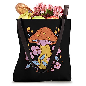 Flowers And Mushrooms Mushroom Hippie Fungi Nature Tote Bag