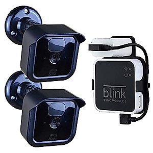 All New Blink Outdoor Camera Mount Bracket,2 Pack Full Weather Proof Housing/Mount with Blink Sync Module Outlet Mount for Blink Outdoor Cameras Security System(Blink Camera not Included)