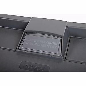 BenchSentry by Genie Package Delivery Box for Outside - Protects Packages from Theft and Weather Damage - Slate