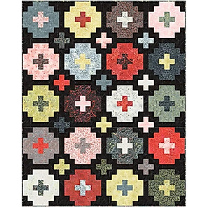 Robert Kaufman Artisan Batik Bamboo Garden Flowers, Fabric by The Yard (Dove)