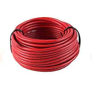 14 Gauge Primary Stranded Wire - 50 feet of Each Red & Black Single Conductor Remote Power Ground Hook-up Wire