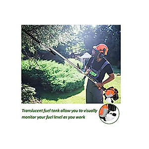63cc 5 in 1 High Strength Long Handle Multi-positional Chain Trimmer Head Chainsaw | Brush Cutter | Hedge Trimmer| 6t Blade | 5-point Blade Repair Kit Use For Garden Indoor & Outdoor