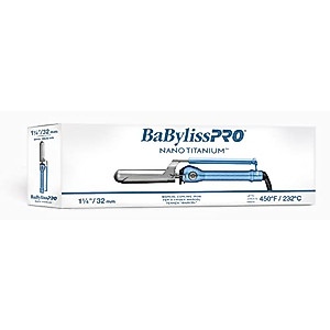 BabylissPRO Nano Titanium 1¼" Marcel Curling Iron, 1 ¼ Inch (Pack of 1)