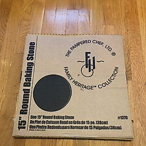 Pampered Chef 15" Large Flat Pizza Stoneware