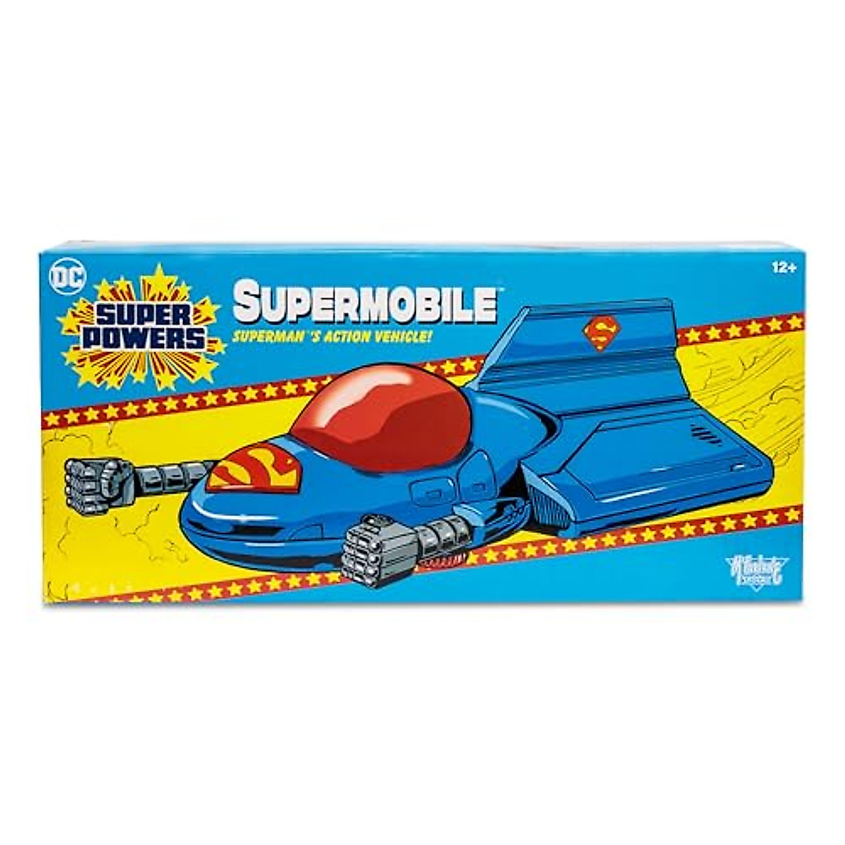 McFarlane Toys, DC Multiverse, 5-inch DC Super Powers Supermobile Action Figure Vehicle Compatible with 5-inch Figures, Collectible DC Retro 1980’s Super Powers Line Figure – Ages 12+