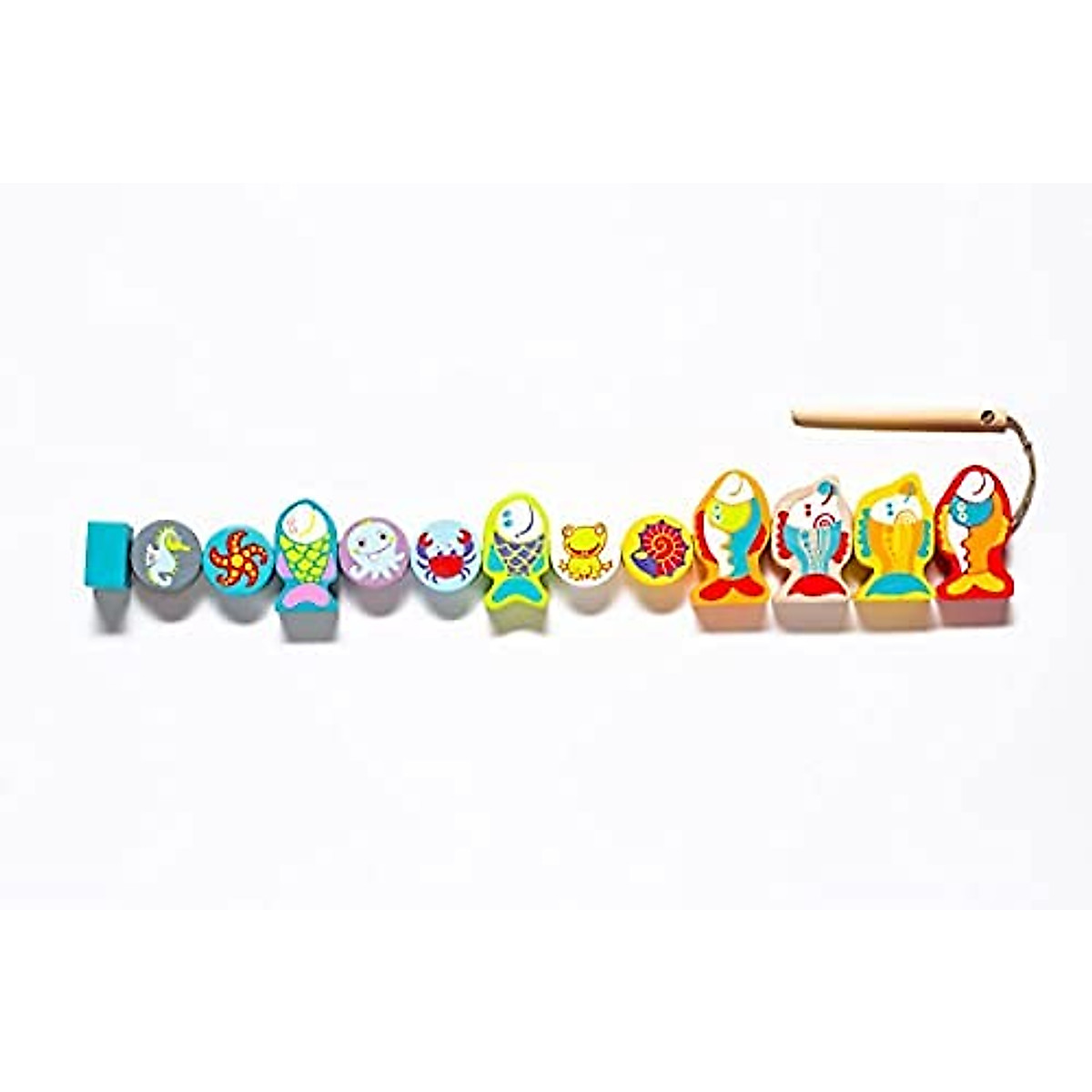 Wise Elk Fishes Lacing Toy