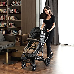 CoolShare Baby Stroller for Toddler, Foldable Aluminum Alloy Pushchair with Adjustable Backrest, 2 in 1 High Landscape Convertible Reversible Bassinet Pram for Infant & Toddler,3D Suspension