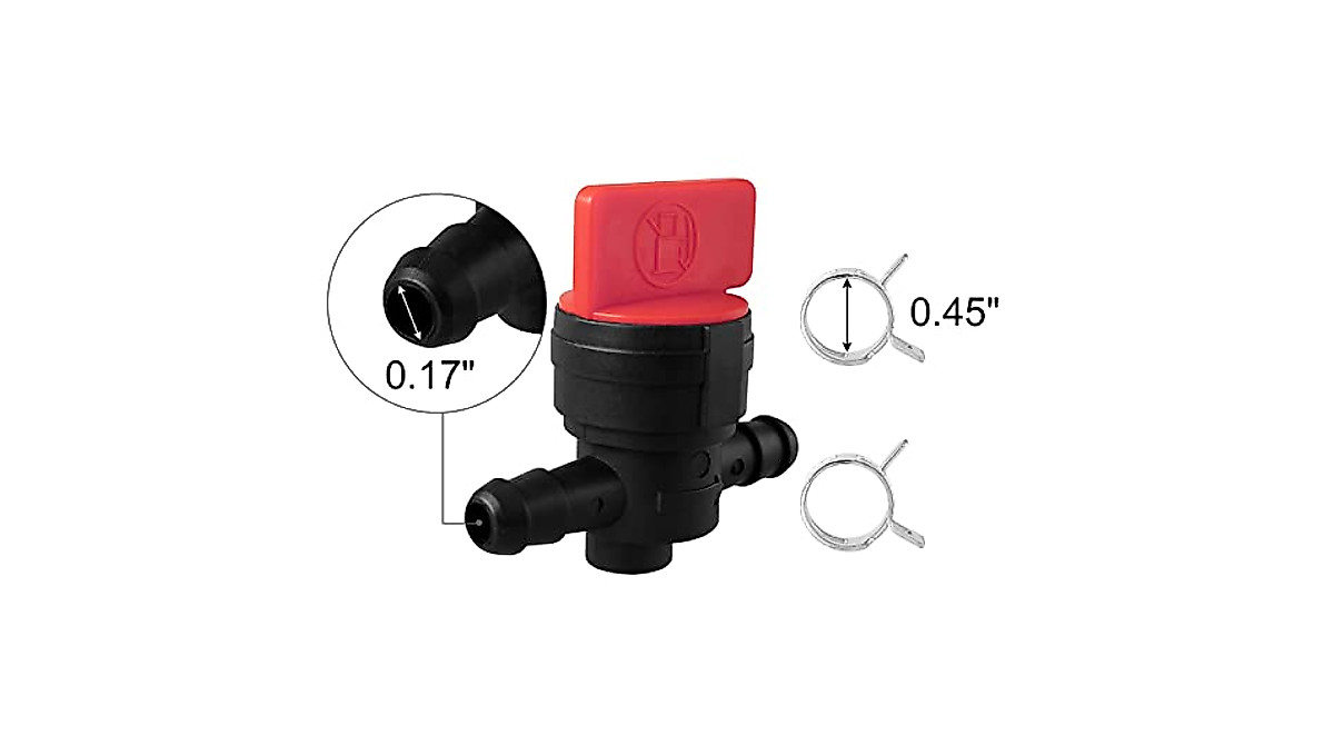 1/4" Fuel Shut Off Valve for Lawn Mowers & Small Engines