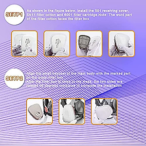 [Reusable Full Face Respirator] Paint Face Cover for Painting, Machine Polishing, Welding and Other Work Protection Gas mask Anti-Fog Large Field of View(15 in1 for 6800 Respirator)