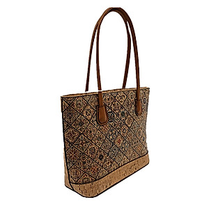 Mirabolante Pure Portuguese Natural Cork Bark Handbags for Women, Shoulder Bags, Crossbody Bags-11 (m)