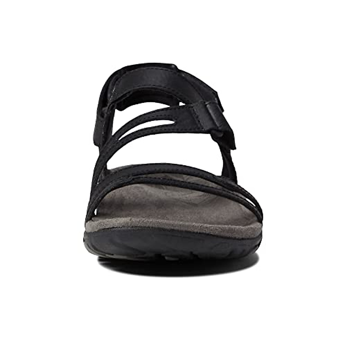 Merrell Sandspur Rose Convert Sandals for Women - Textile Lining with Slingback Design, Hook-Loop Closure, and Rubber OutsoleBlack 7 M