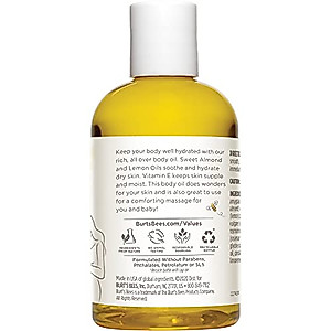 Body Oil, Burt's Bees Mama Hydrating & Smoothing Skin Care with Vitamin E, 100% Natural, 4 Ounce