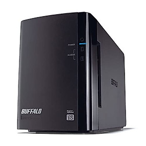 BUFFALO DriveStation Duo 2-Bay 4TB (2x2TB) TAA Desktop External Hard Drive USB 3.2