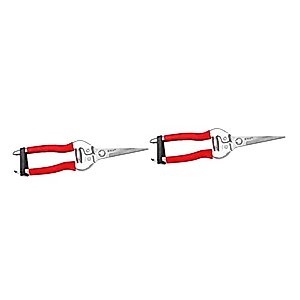 TEHAUX 2pcs Gardening Shears Multipurpose Tool Left Right Hand Scissors Pruning Shears Pruning Secateurs Scisors Tools Flowers Plants Grafting Tool Fruit Tree Clippers Stainless Steel