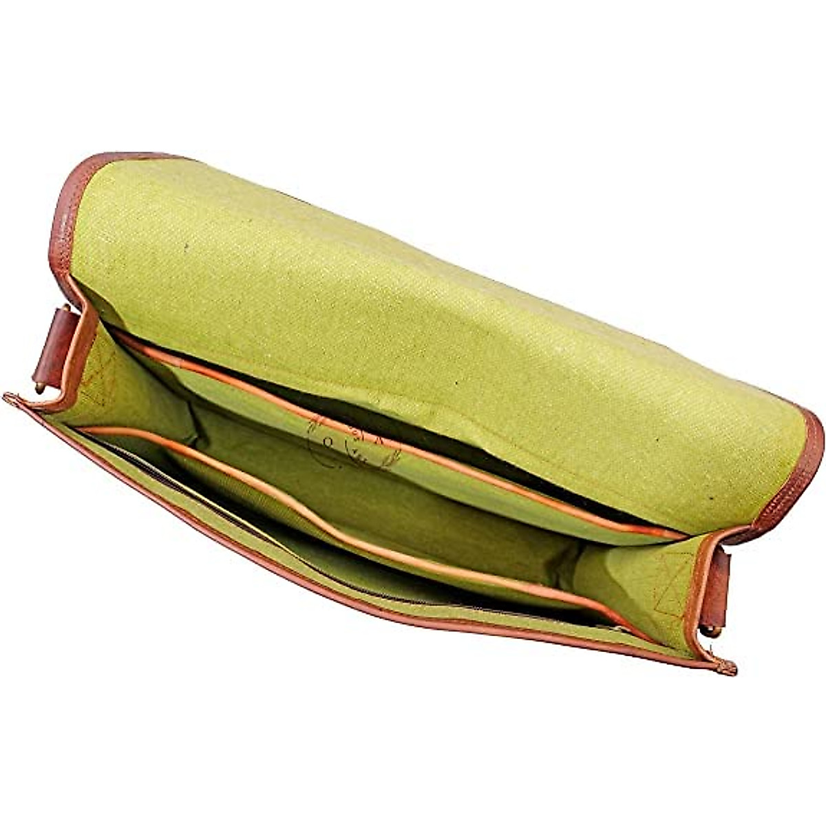 JMD Arts Leather Messenger Bag - Leather Laptop Bag for Men and Women Full Grain Leather Messenger Satchel Office Crossbody Shoulder Bag 15 Inch, Brown