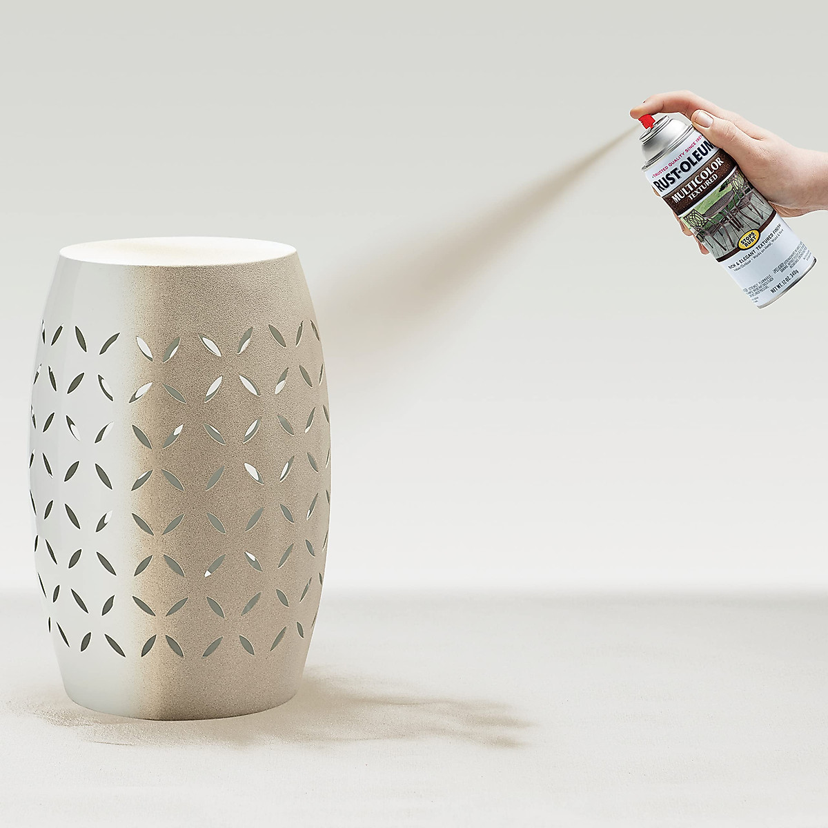 Rust-Oleum 223524-6PK Stops Rust Multi-Color Textured Spray Paint, 12 oz, Desert Bisque, 6 Pack, Beige