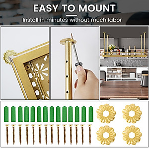 KEPMOGOH Ceiling Wine Glass Rack, Adjustable Hanging Metal Wine Holder Cabinet, Floating Iron Bottle Holder Wine Shelf, Wall-Mounted Wine Rack Storage Shelve for Bar Cafe Kitchen Party (23.6in)