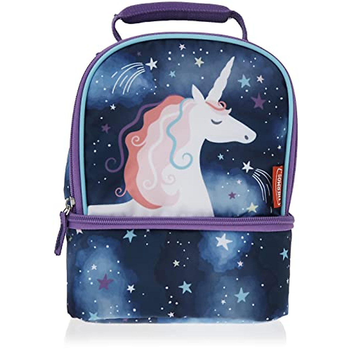 THERMOS Non-Licensed Dual Compartment Lunch Box, Space Unicorn