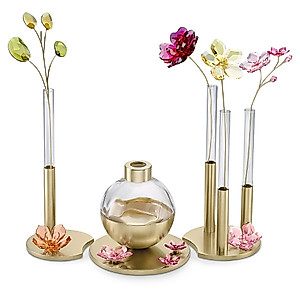 Swarovski Garden Tales Cherry Blossom Magnet, Small, Pink Swarovski Crystals and Gold Tone-Finish Metal, Part of the Swarovski Garden Tales Collection