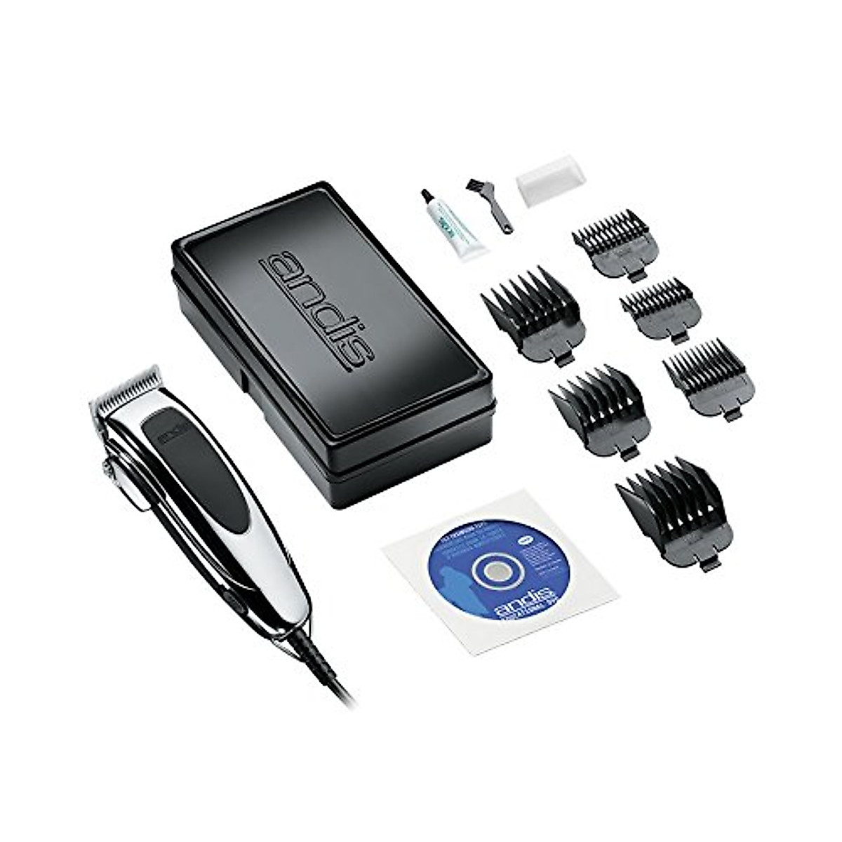 Andis 23585 EasyClip Whisper 12-Piece Adjustable Blade Clipper Kit, Pet Grooming, PM-4