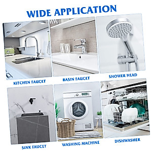 KONTONTY 3pcs Water Inlet Adapter Washing Machine Faucet Diverter Sink Aerator Adapter Multi Purpose Sink Faucet Adapter for Washing Machine Brass Faucet Accessories Fully Automatic Copper