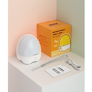 Lyridz Nursery Night Light for Kids, Motion Sensor Night Light with 8 Colors Changing, Dimmable, Rechargeable, 1-Hour Timer, Touch Control