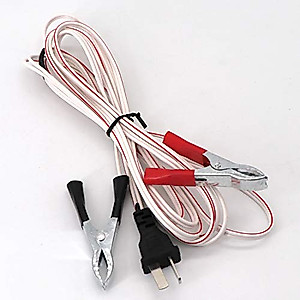 kipa 10.1 Feet 12 Volt D.C. Battery Charging Cord Replace for EU1000i EU2000i EU3000i EU3000ckag Generators # 32660-894-BCX12H Alligator Clips Durable