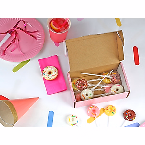 Donut Candy Lollipops - 12 Donut Shaped Suckers Indvidually Wrapped