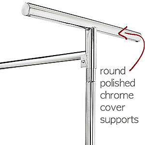 Only Hangers Heavy Gauge Clear Z Rack Cover with Zipper Plus a Pair of Round Tubing Cover Support Brackets - Combo Kit fits All 5' Wide Z Racks (Note: Z Racks Sold Separately)
