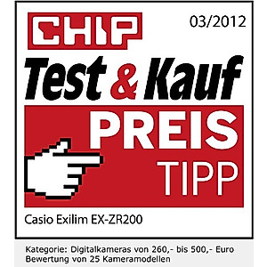 Casio High Speed Exilim Ex-zr200 Digital Camera Black Ex-zr200bk