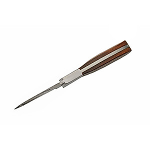 Mosaic Damascus Steel Blade | Wooden Handle 7.5" Hunting Knife