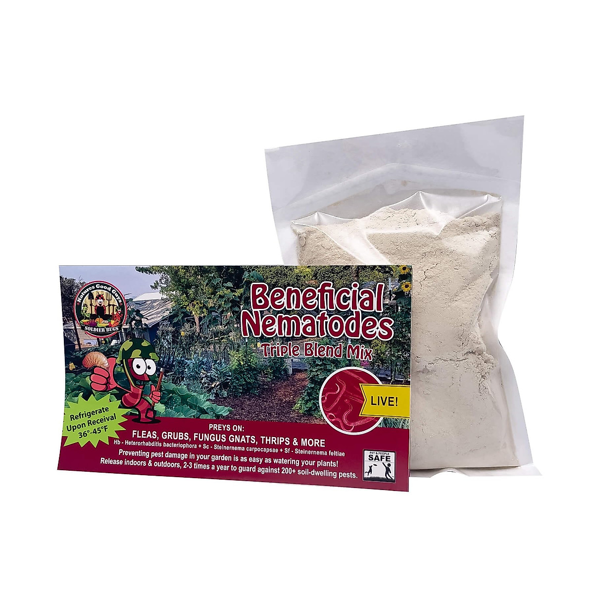 Natures Good Guys - Triple Blend Beneficial Nematodes HB+SC+SF (250 Million)