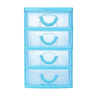 Durable Plastic Mini Desktop Tool Storage Organizer,Drawer Sundries Case Small Objects Storage Container Durable Plastic Mini Desktop Tool Storage Organizer,Drawer Sundries Case Small Objects Storage Container (Sky Blue-L4)