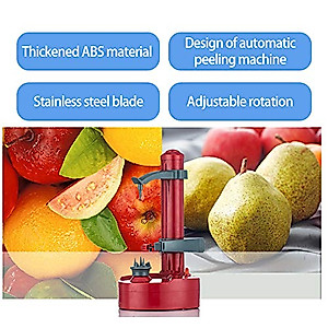 AnEssOil Electric Peeling Machine Multifunctional Fruit Peeler Potato Electric Peeling Apple Artifact Peeler (WHITE)