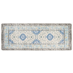 Rugshop Traditional Anti Fatigue Standing Mat 18" x 47" Blue