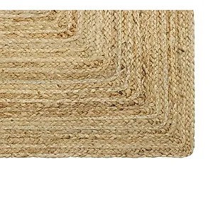 COTTON CRAFT Braided Jute Area Rug - 100% Jute Handspun Chunky Textured Neutral Reversible Rug - Throw Rug - Accent Rug Carpet - Rustic Farmhouse Entryway Living Room Bedroom Décor - 22 x 34 - Natural